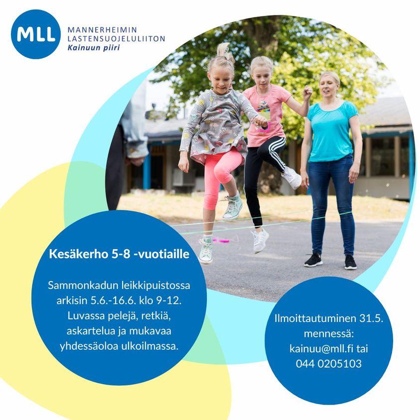 MLL:n kesäkerho 5.-16.6.2023 Kajaanissa - MLL:n Kainuun piiri ry